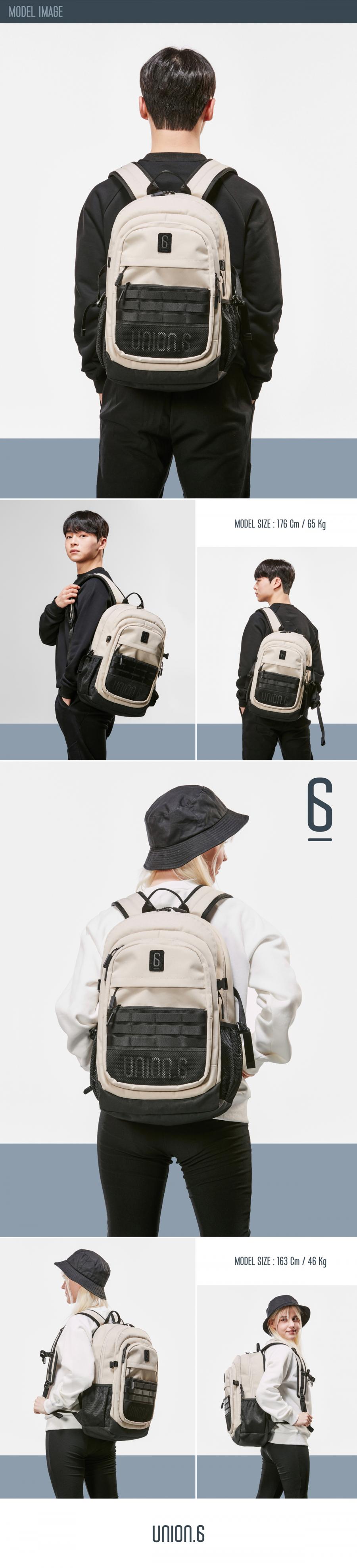 UNION6 V8 Backpack / Beige : 상품관리 > COOD GEAR